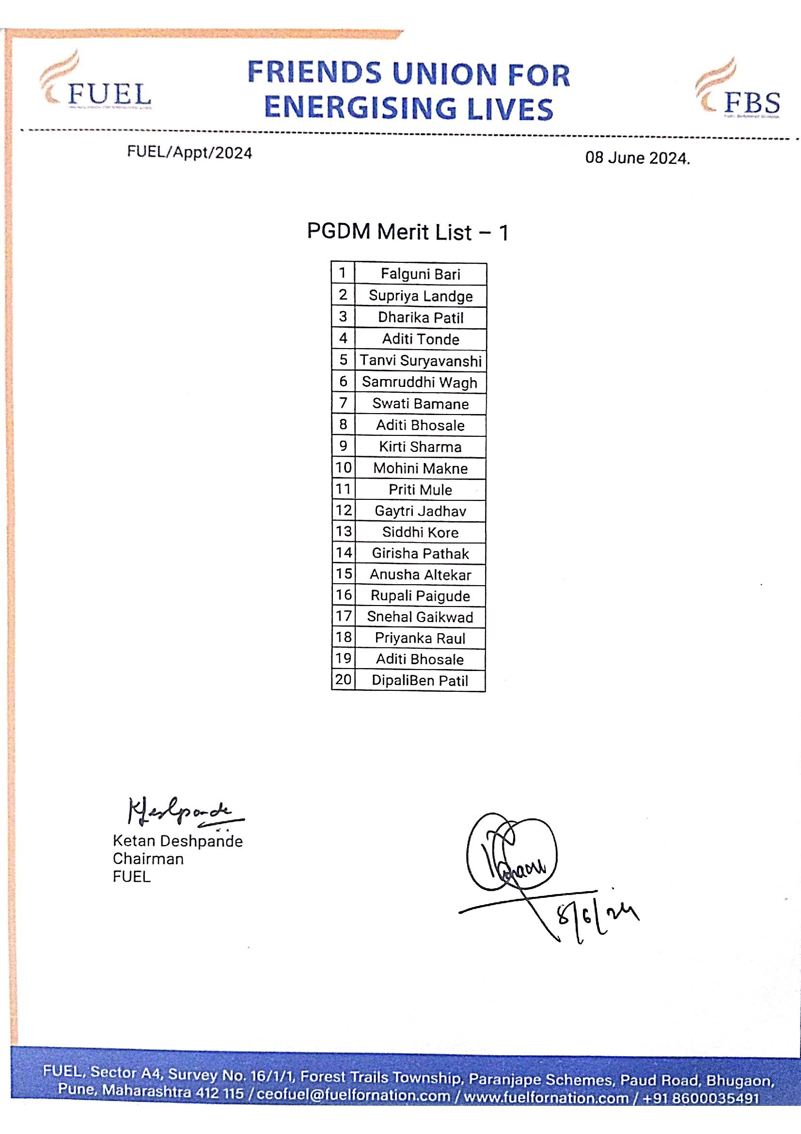 FUEL - Friends Union for Energising Lives